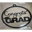 Congrats Grad Acrylic Round Sign – Party Stuff