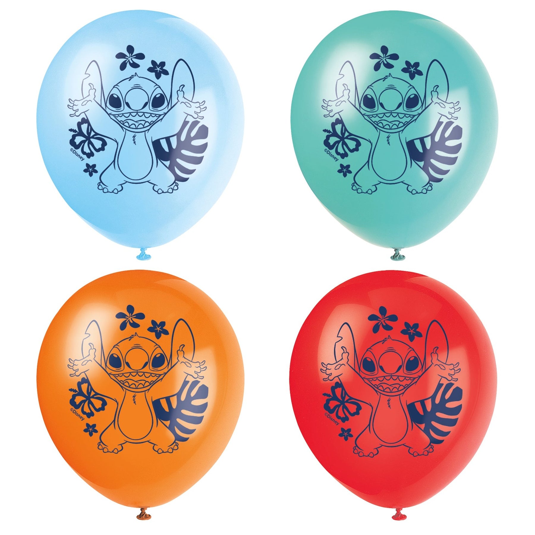 Disney Stitch 12" Latex Balloons – Party Stuff