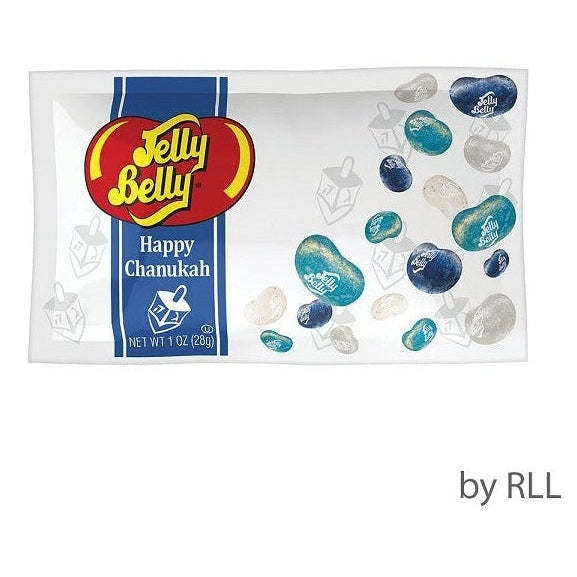 Hanukkah Jelly Belly, Blue/white, 1 oz – Party Stuff