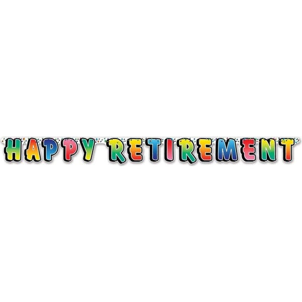 Happy Retirement Streamer – Party Stuff