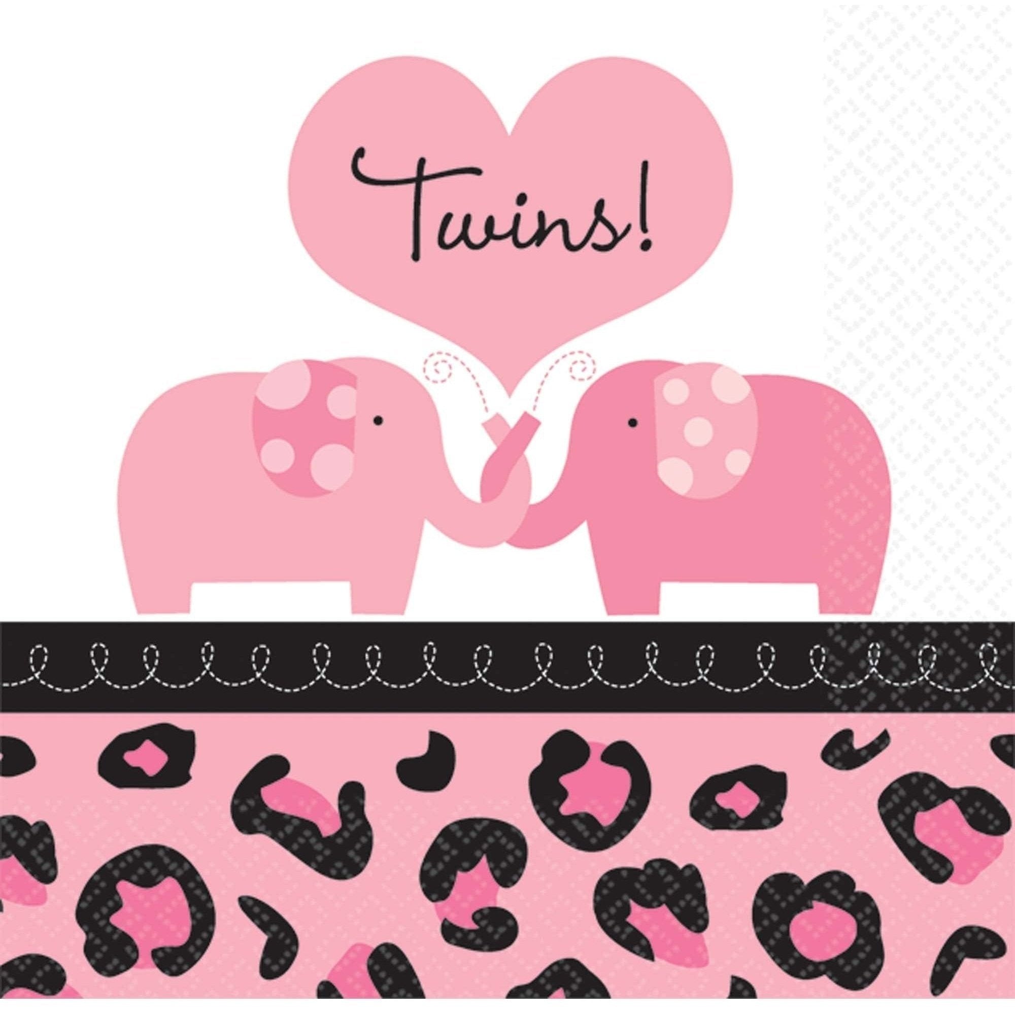 Napkins - Beverage, Sweet Saf Girl Twins | Party Stuff