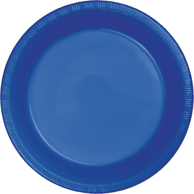 Plate 7 Plastic 20 Count Cobalt – Party Stuff