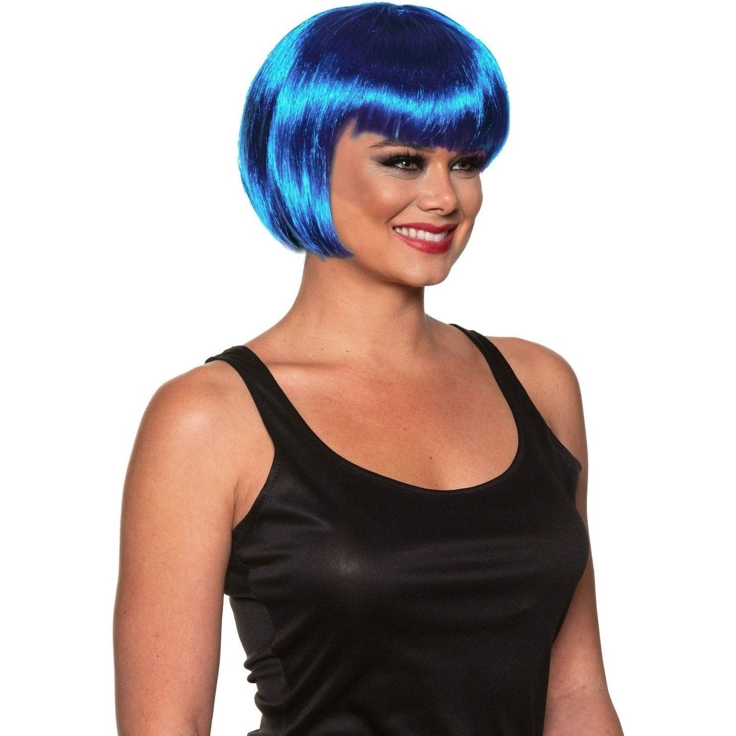 Blue, Bob, Royal, Wig, Halloween, Accessories – Party Stuff