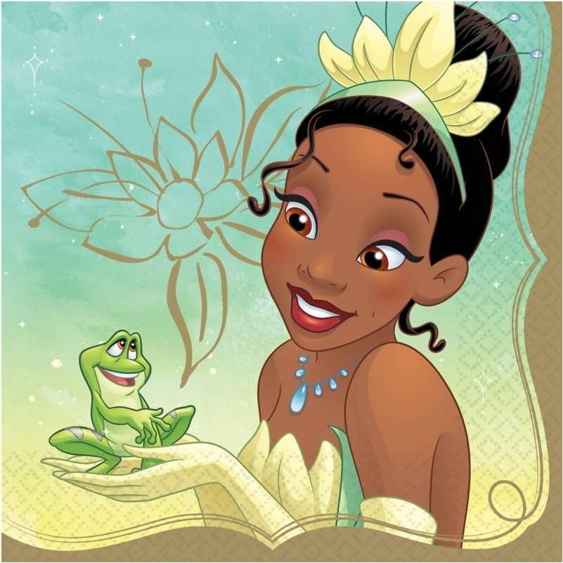 Disney Princess Lunch Napkins - Tiana – Party Stuff