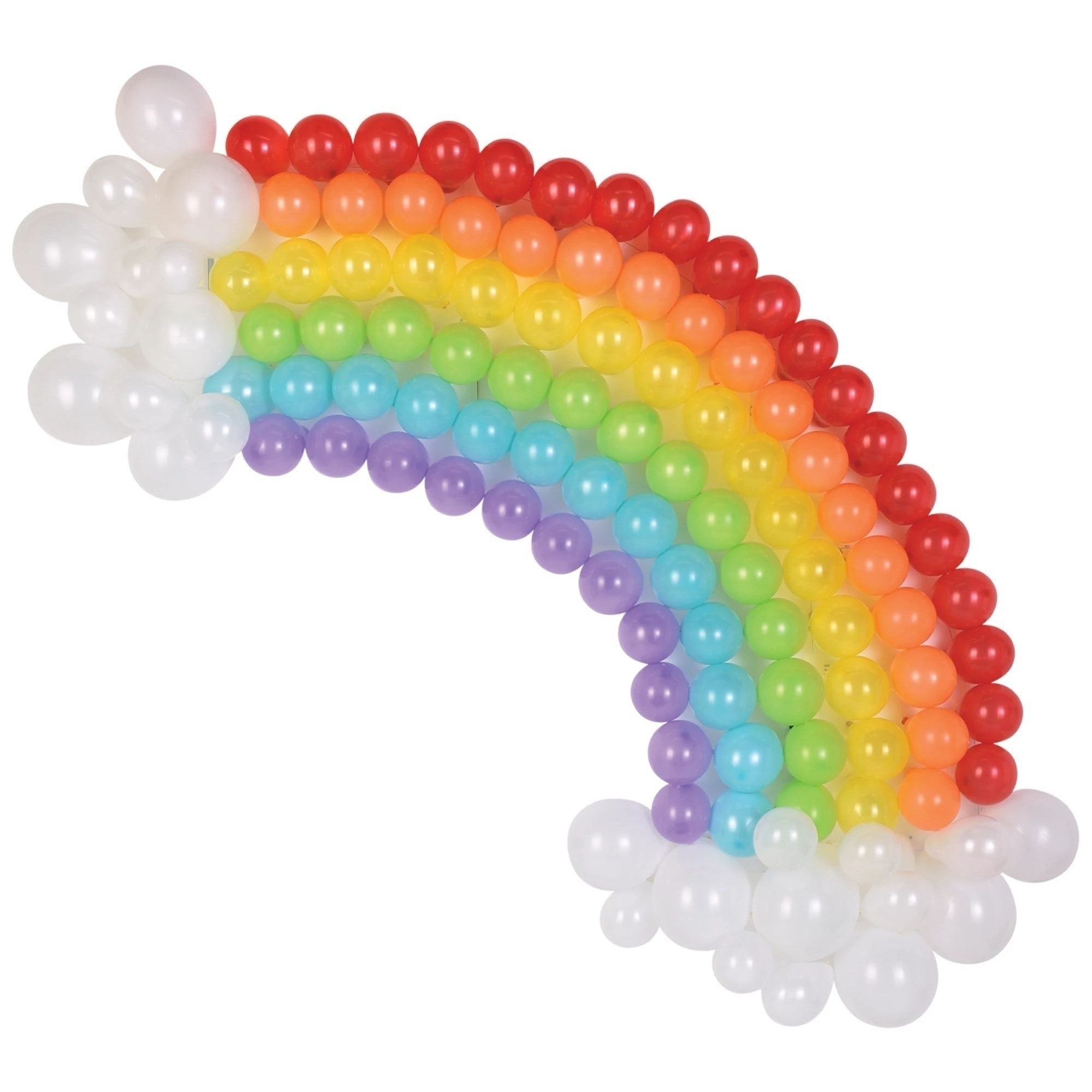 Sculpted Rainbow Balloon Backdrop Kit – Party Stuff